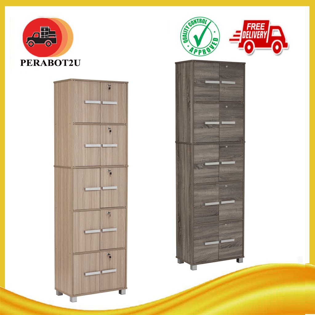 P2U Naomi 10 Door Storage Box With Lock/ Almari 10 Pintu Beserta Kunci ...