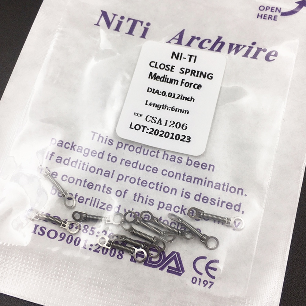 Dental Orthodontic Niti Tension Spring With Large Pull Ring Tooth ...