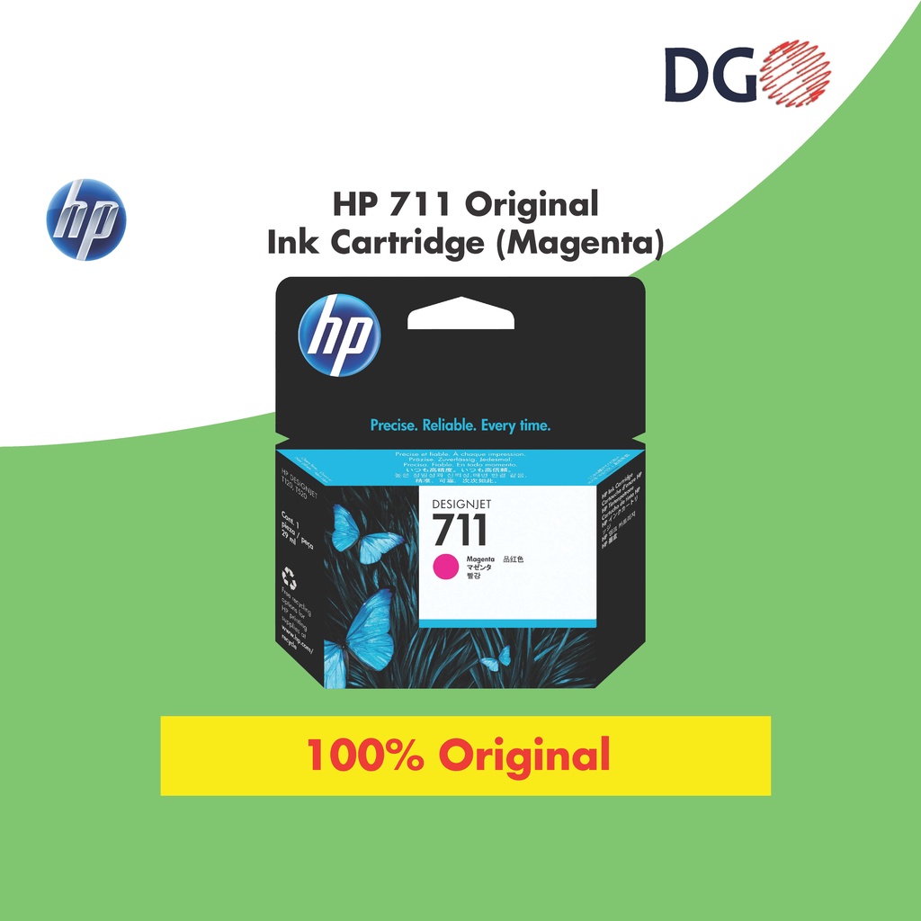 HP Original 711 Magenta Ink Cartridge CZ131A | Shopee Malaysia