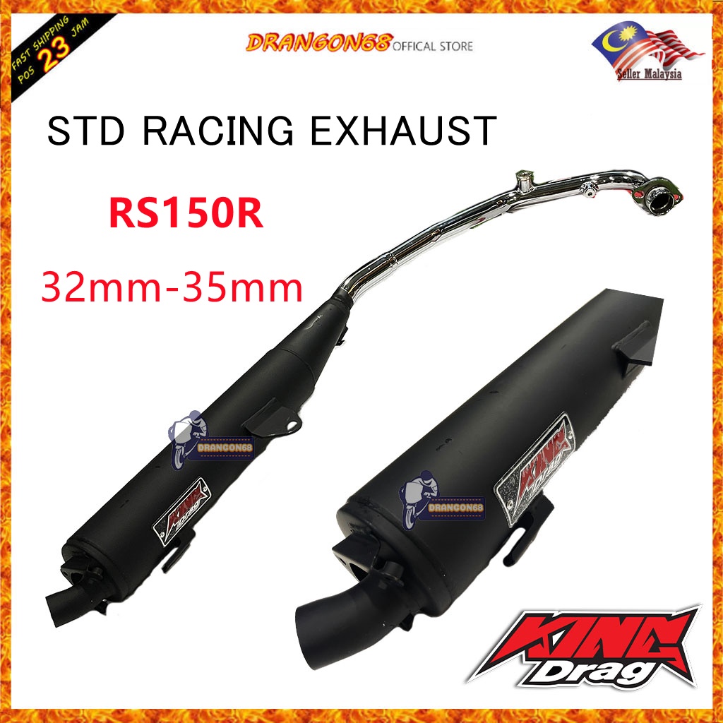 RS150 /RSX150 RACING MUFFLER KINGDRAG 32MM>35MM EXHAUST ASSY EXHAUST ...