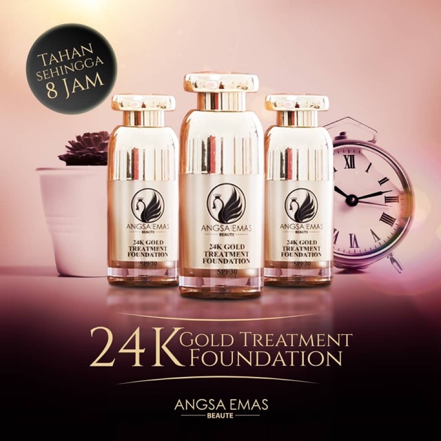 💃🏻 ReadyStock Foundation 24k Gold Treatment 💯% Ori By AEB | Shopee Malaysia