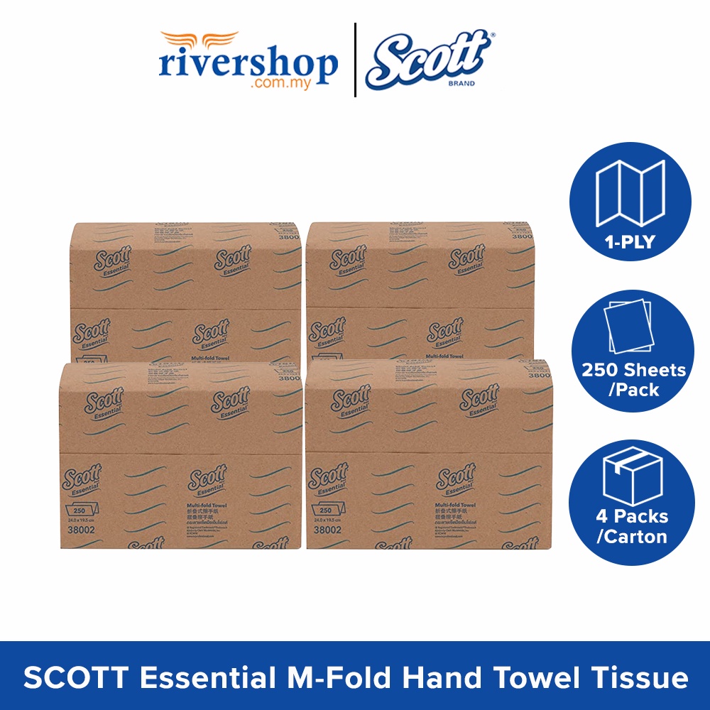 SCOTT® Essential Multi-Fold Hand Towel Paper (4pkts) / Hand Towel ...