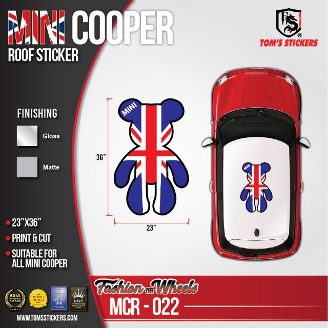 🔥New🔥Mini cooper roof sticker | Shopee Malaysia