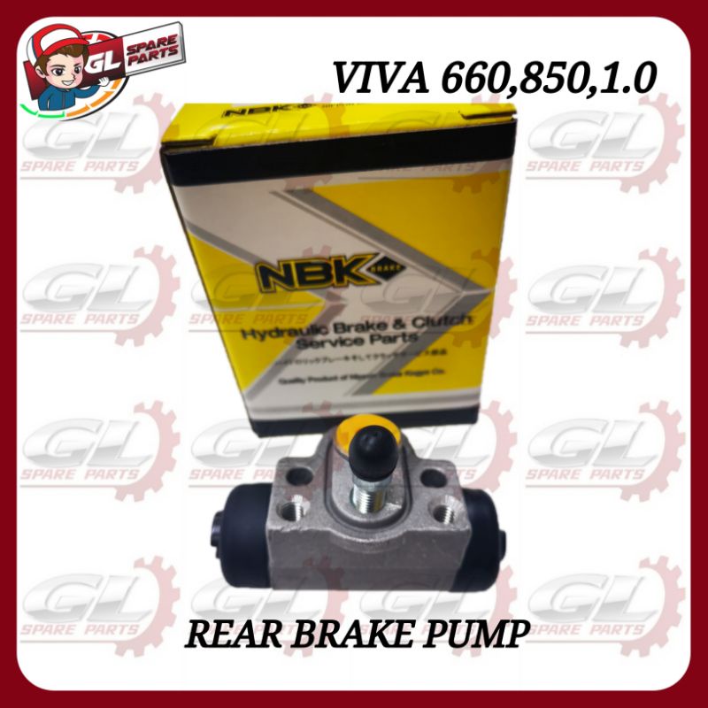 PERODUA VIVA 660,850,1.0 REAR BRAKE PUMP - REAR WHEEL CYLINDER (NBK ...