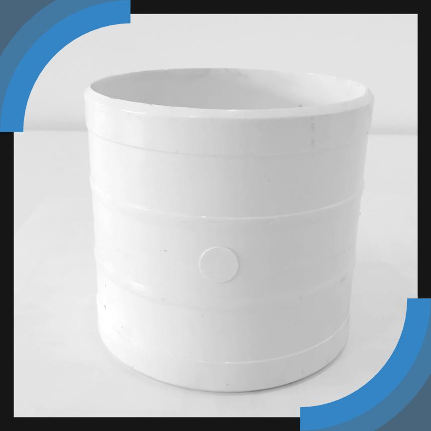 Straight Coupling uPVC Socket Pipe Fitting PVC Connector 1 Units 6" | 8 ...