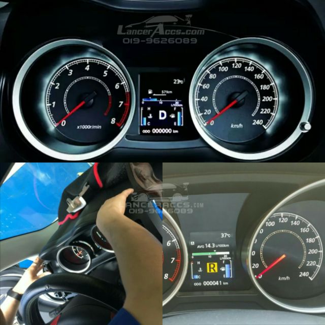 Lancer Inspira EvoX Colour Instrument Panel Meter NEW ITEM not halfcut ...