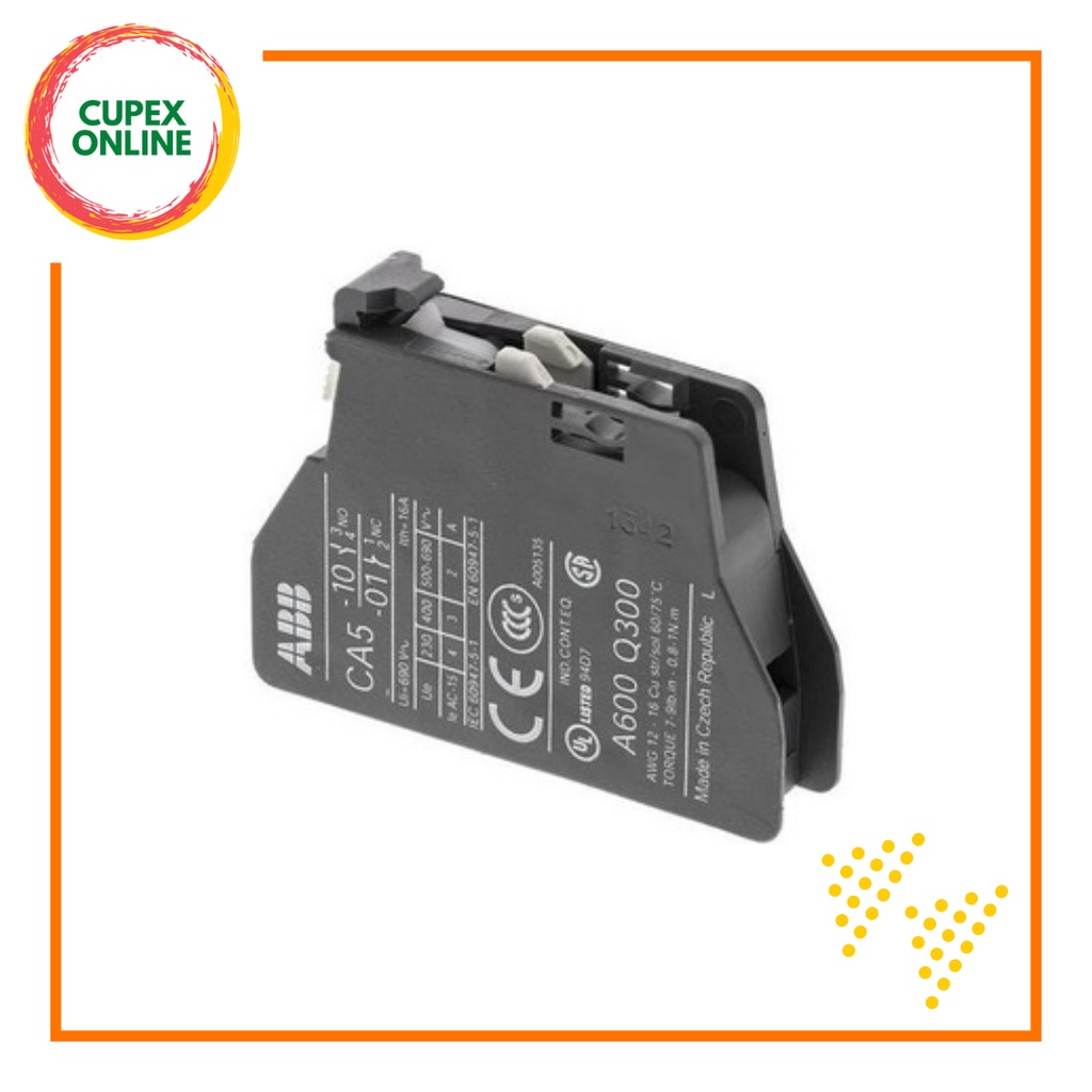 ABB CA5-01/22E Auxiliary Contact Block 1NC/2NO+2NC (cupex) | Shopee Malaysia