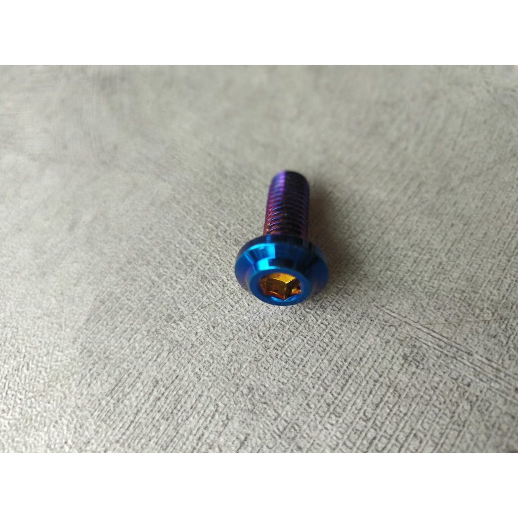 Brake Disc Plate Titanium Screw Size Skru M8 X 20mm 8MM x 20mm 0.8cm x ...