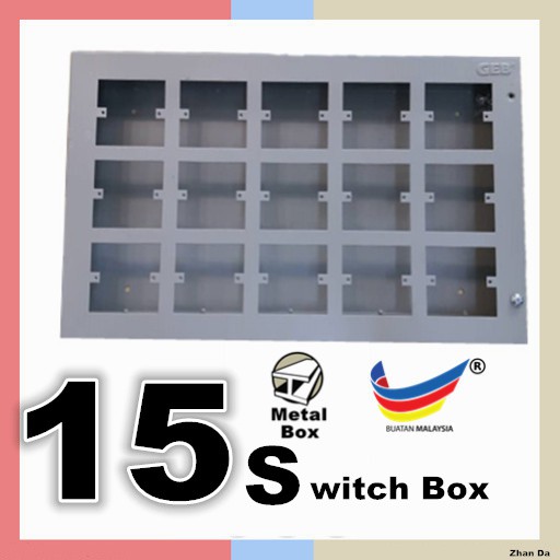 15s Metal Switches Box / 15 Way Metal Clad Switch Box | Shopee Malaysia