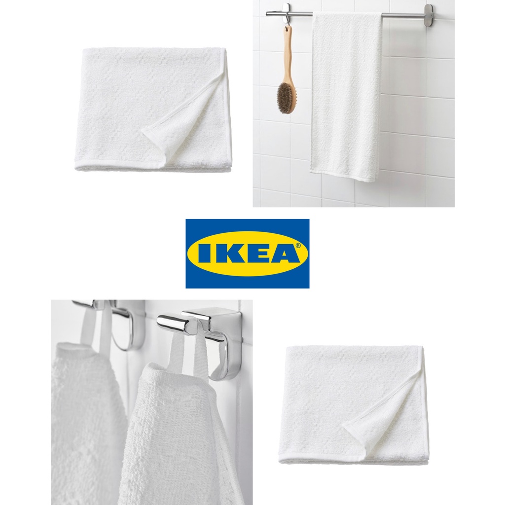 [READY STOCK] IKEA NARSEN BATH TOWEL WHITE 55X120CM | tuala mandi putih ...