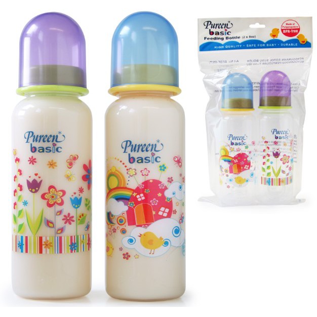 Pureen Twin PAck Botol Susu Pureen 2 Botol 8oz Pureen Baby Bottle ...