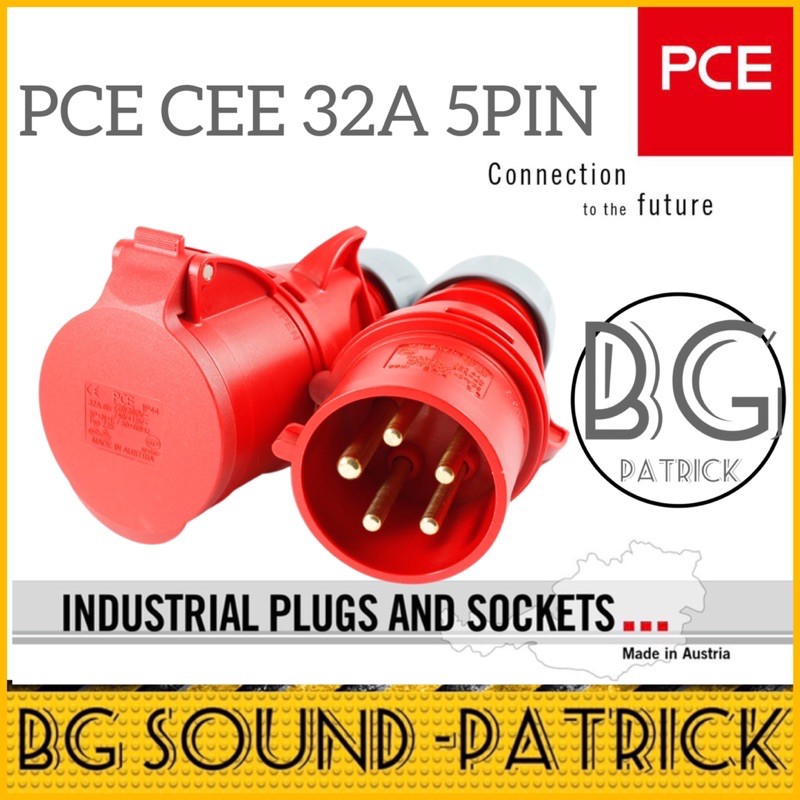 PCE CEE 32A 5PIN PLUGS & CONNECTOR | Shopee Malaysia
