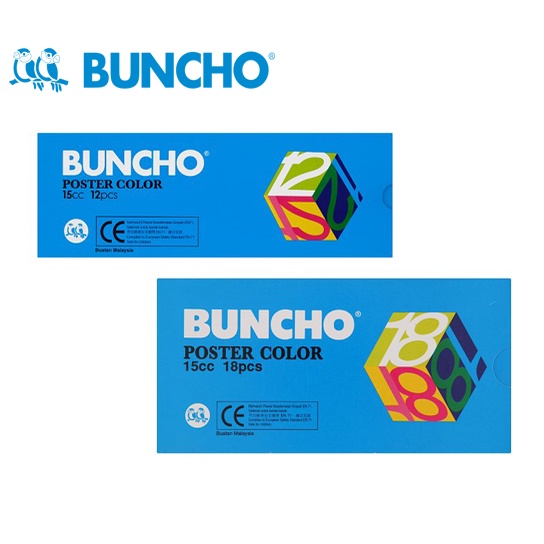 Buncho- Poster Colour 15cc- 12Colour/18Colour | Shopee Malaysia