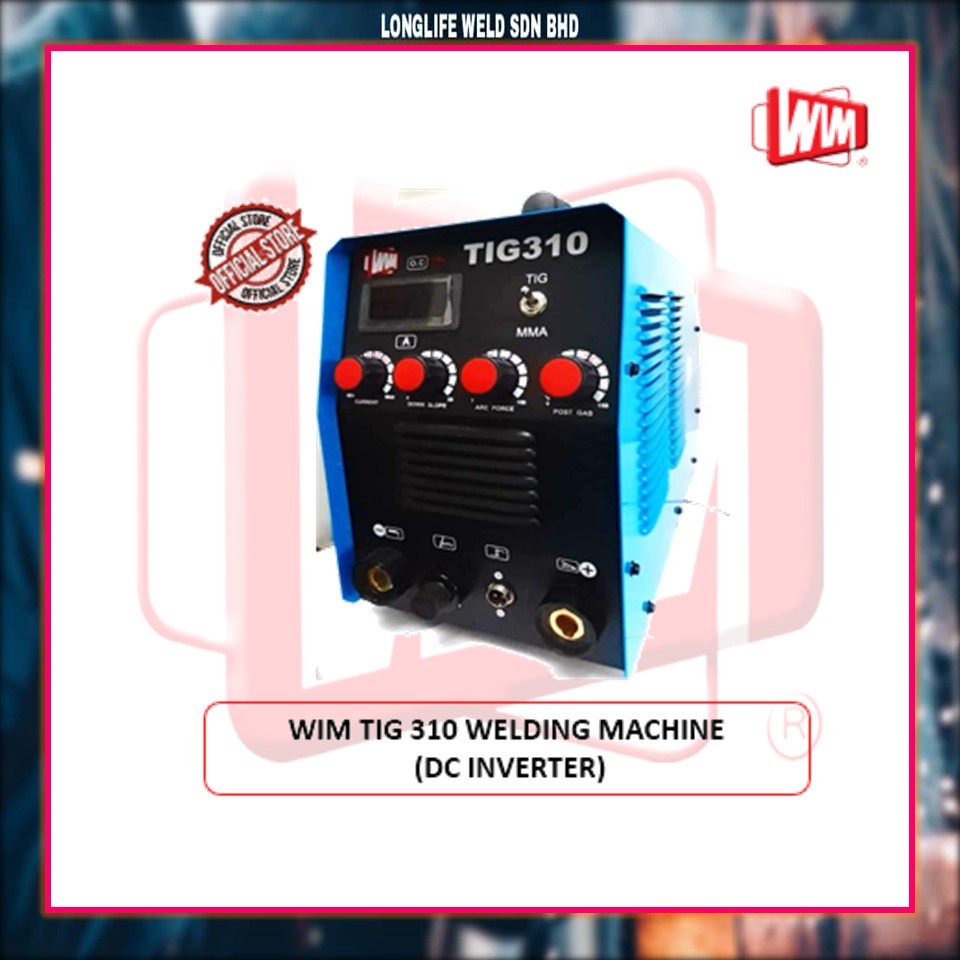 WIM TIG 310 WELDING MACHINE C/W TIG TORCH , ARGON REGULATOR & EARTH ...