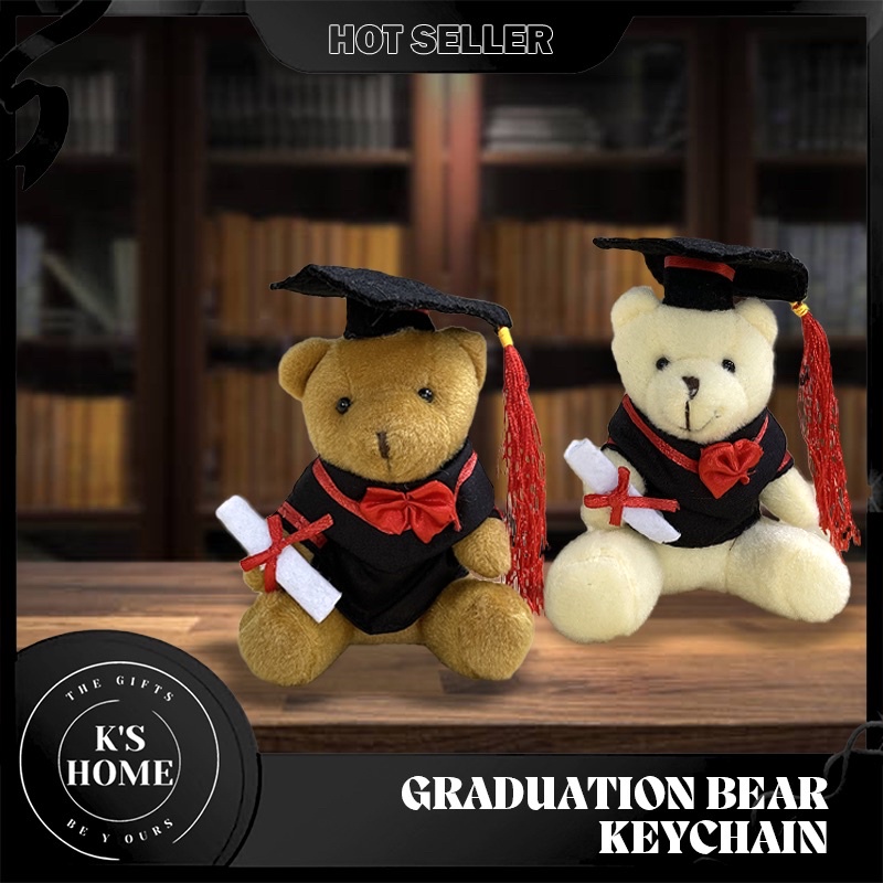 [Ready Stock] 12cm/4.5inch Graduate Bear Convo Bear Bouquet Bear Finish ...
