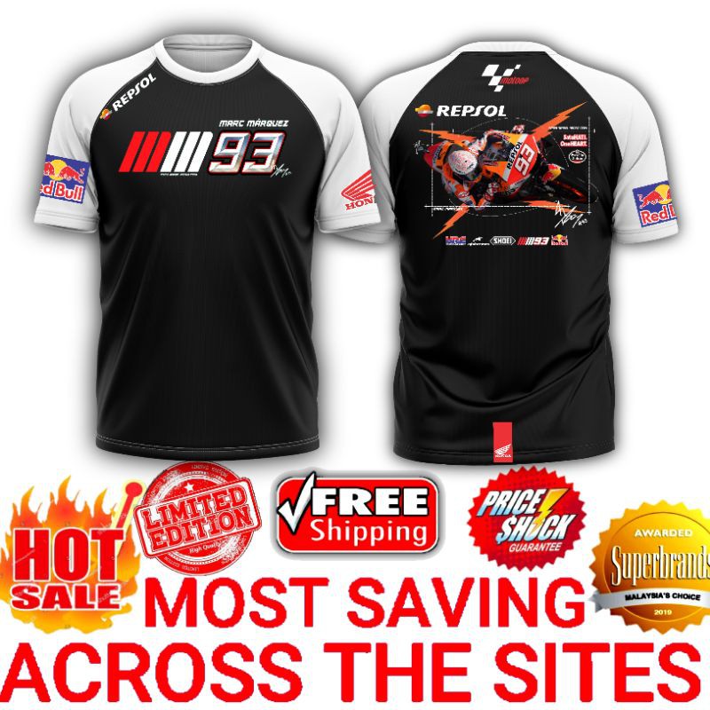 Selling Fast- Honda Red Bull Mark Marquez 99 Unisex Graphic Tees ...