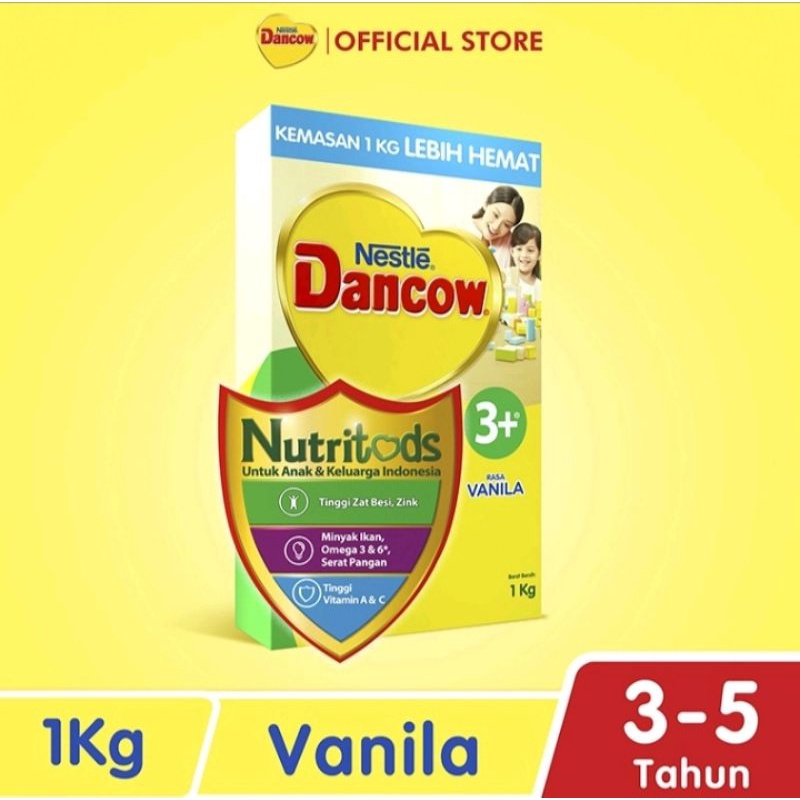 Nestle Dancow 3+with Nutritods Vanilla Flavor Growth Milk 3-5 Years Box ...