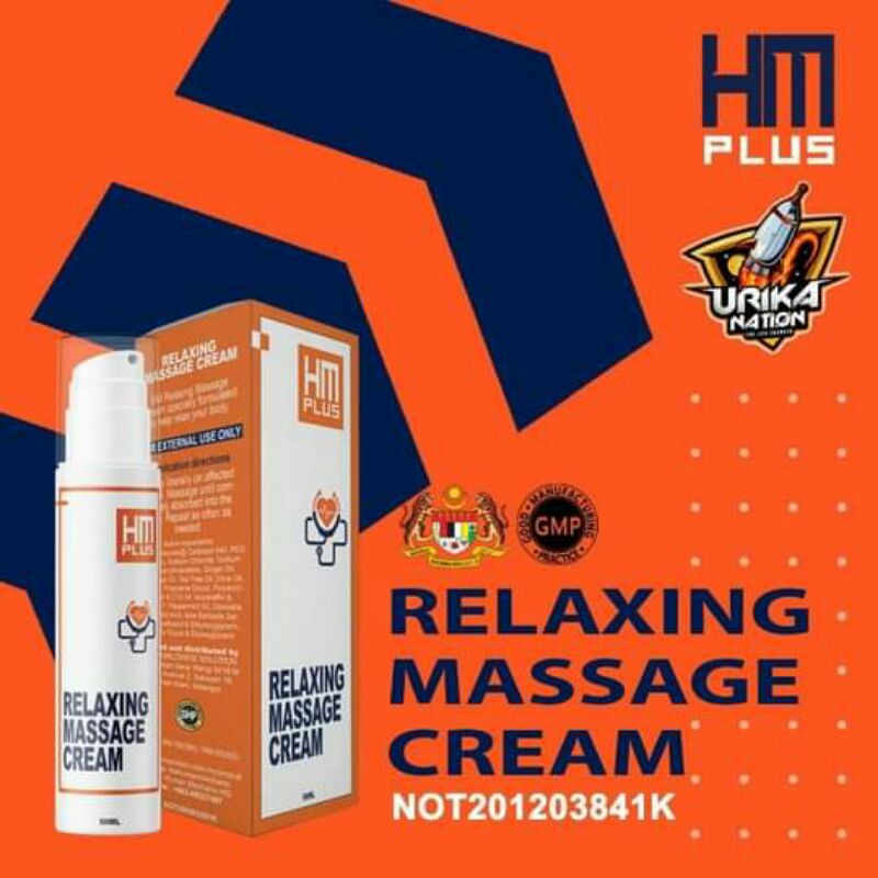 HM Plus Relaxing Massage Cream 🔥💯 ORIGINAL🔥 | Shopee Malaysia