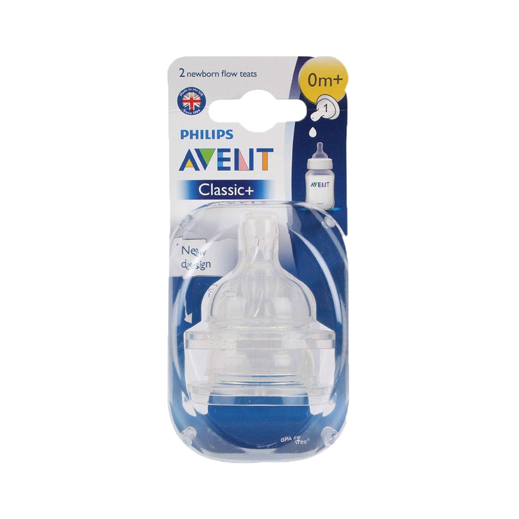 Philips Avent Classic 2pcs Newborn 0m Flow Teat Shopee Malaysia