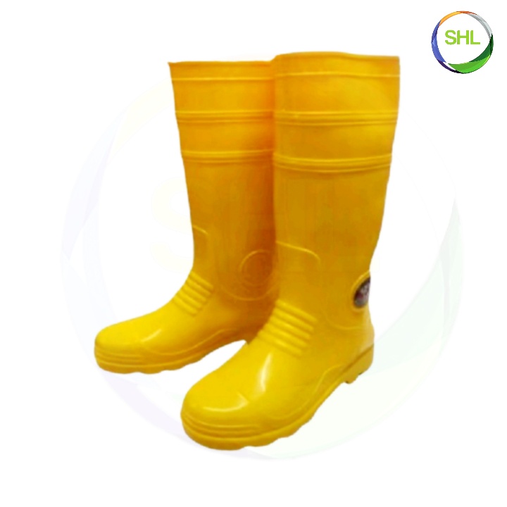 Original Gajah Brand High Quality 3-2000 Long Yellow Rubber Boot Kasut ...