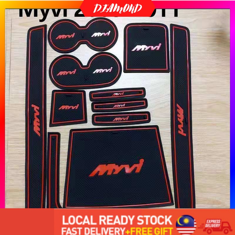 1 full set PERODUA car slot mat ATIVA ARUZ VIVA interior MYVI new LAGI ...