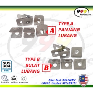 999 [10PC] U-CLIP STAINLESS STEEL GARDEN FENCE / BRC FENCE FENCING NET ...