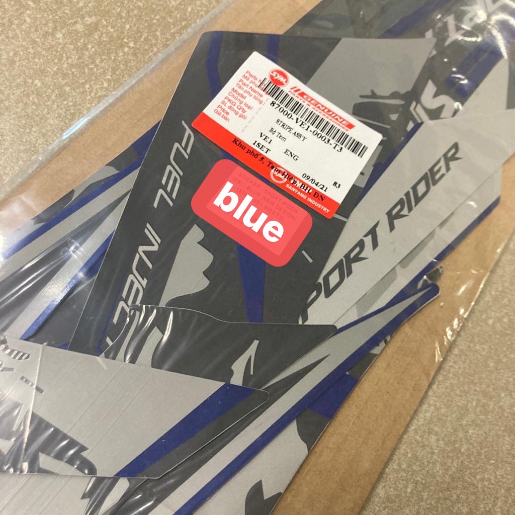 SYM SPORT RIDER BODY STICKER 100% ORIGINAL SPORT RIDER 125I 125 BODY ...