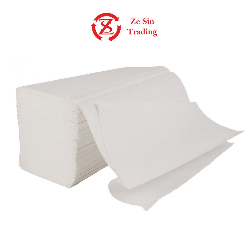 [SINGLE PACK] (200 sheets) 1ply Interfold Hand Towel / Interfold Tissue ...
