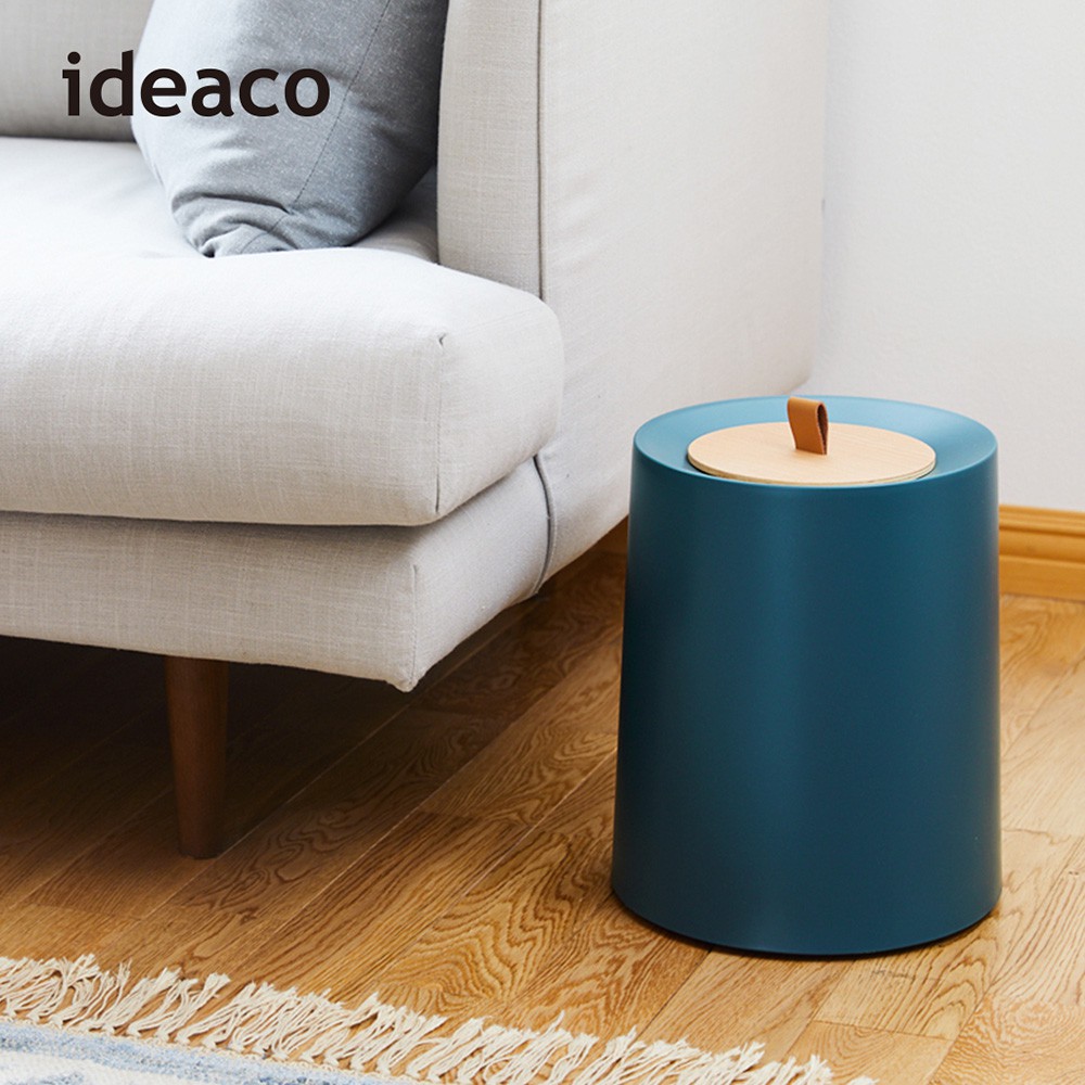 [Japan ideaco] Round Household Trash Can-11.4L (With Dedicated Log Cover) | Shopee Malaysia