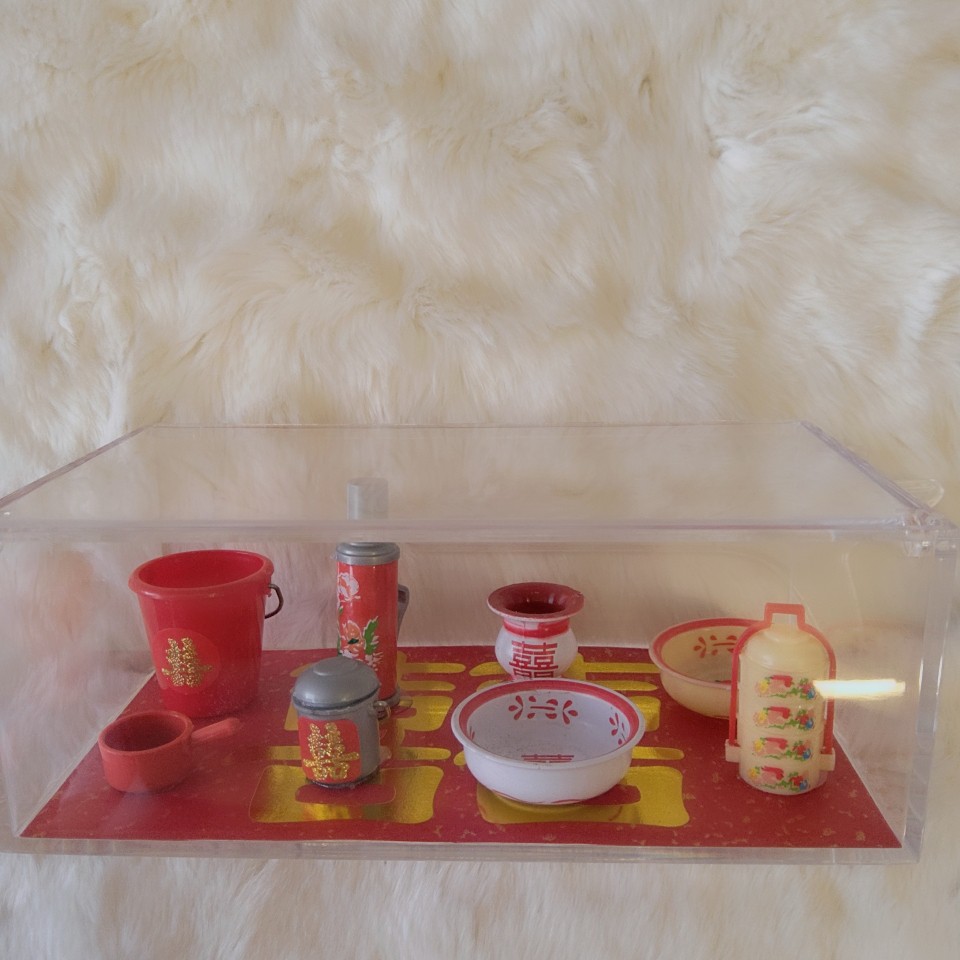 Chinese Wedding Mini Dowry Set Decoration Mini Descendant Set迷你嫁妆 ...