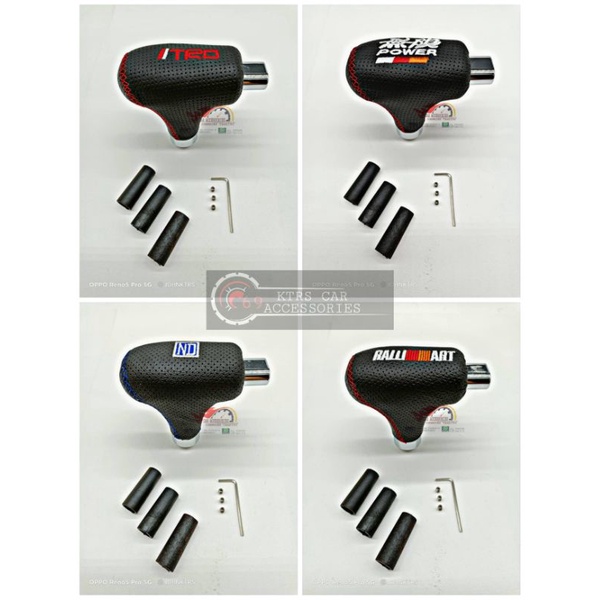 GEAR KNOB AUTO LEATHER UNIVERSAL ITEM | Shopee Malaysia