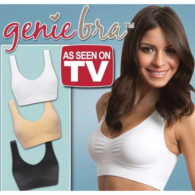 3pcs/set sexy genie bra With Pads Seamless push up bra underwear wireless UW 10 | Shopee Malaysia