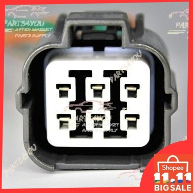 HONDA OXYGEN SENSOR SOCKET CONNECTOR (FEMALE) - 6 PIN With WIRE ...
