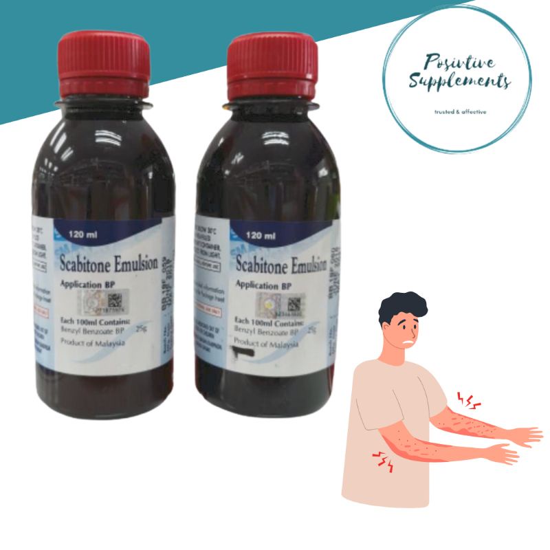 Scabitone Emulsion Benzyl Benzoate BP 120ML x 1 bottle | Shopee Malaysia
