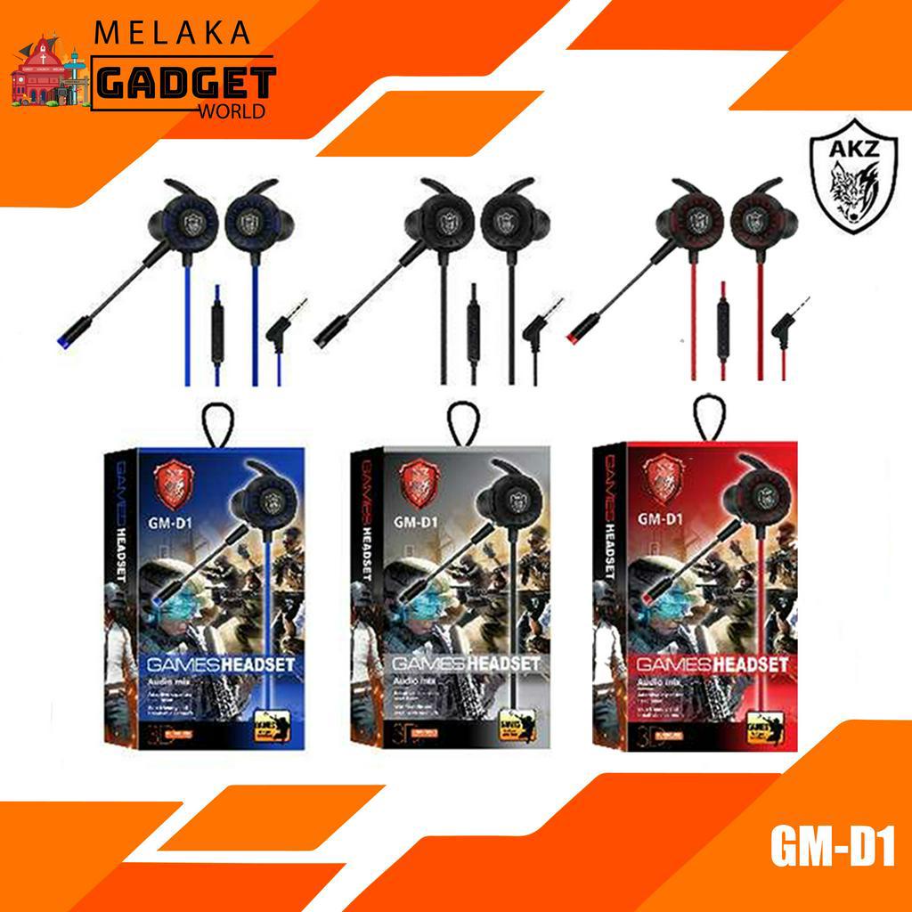 AKZ GM-D1 Gaming Headset Noise Cancelling Bass Surround Gaming Headphone Gaming Earphones with ...