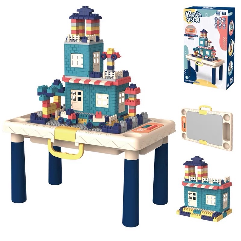 Multipurpose Kids Learning BlockTable / Study Table【Blue】 | Shopee Malaysia