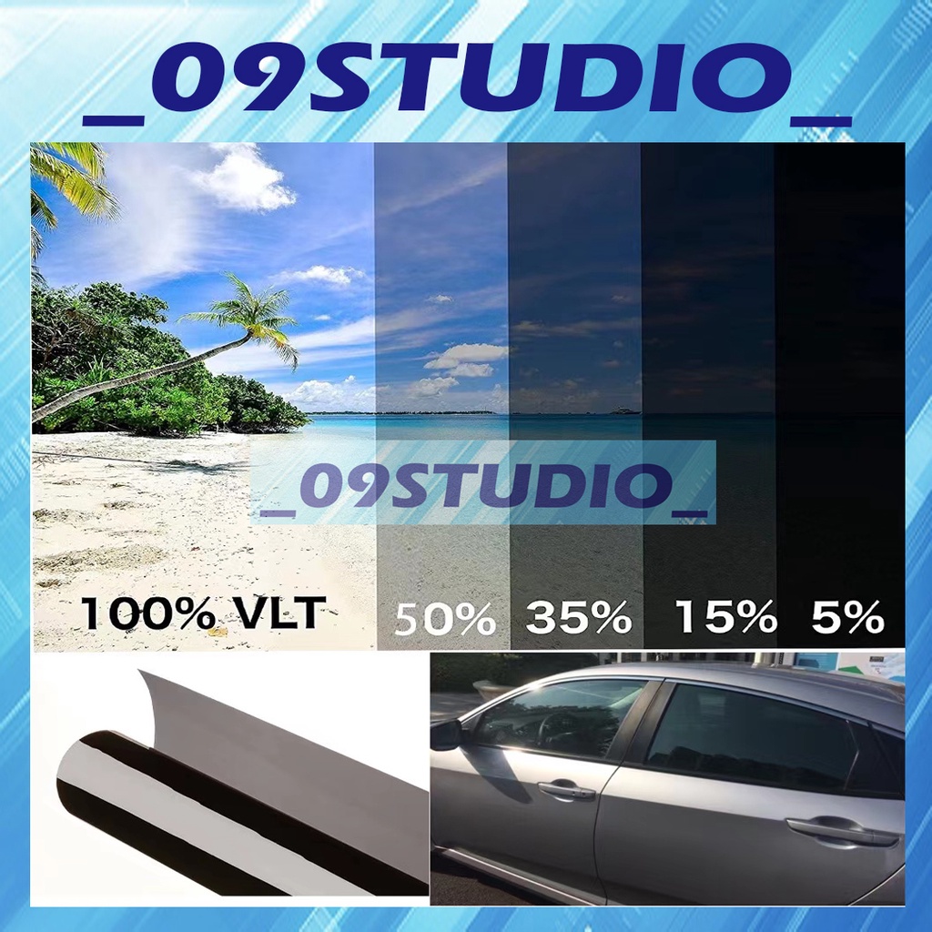 Ready Stock Tinted Rumah UV Hitam / UV Black Window Tinted Film / Tint ...