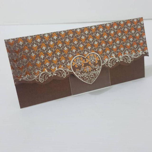 KAD KAHWIN 3 LIPAT GLOSSY STAMPING EMBOSS + ENVELOPE ( 100 PCS ...