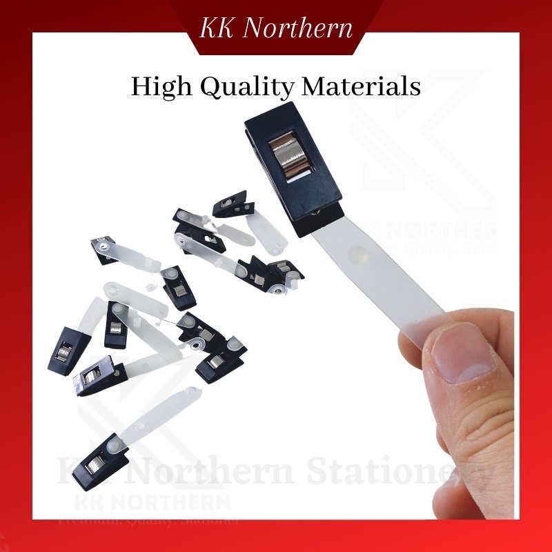 (PINEAPPLE) Name Tag Clip PVC Name Badge Holder Clip Card Holder Clips ...