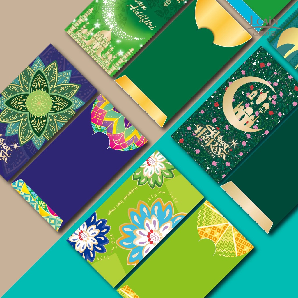 [Ready Stock] 6pcs/set 2025 Eid Mubarak Sampul Duit Raya Hari Raya Duit ...