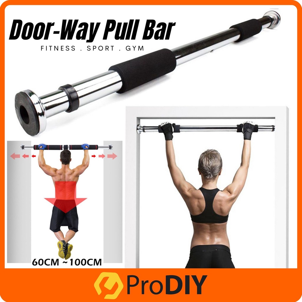 Pull Up Door Gym Bar Doorway Exercise Fitness Adjustable 62cm-100cm (SC ...