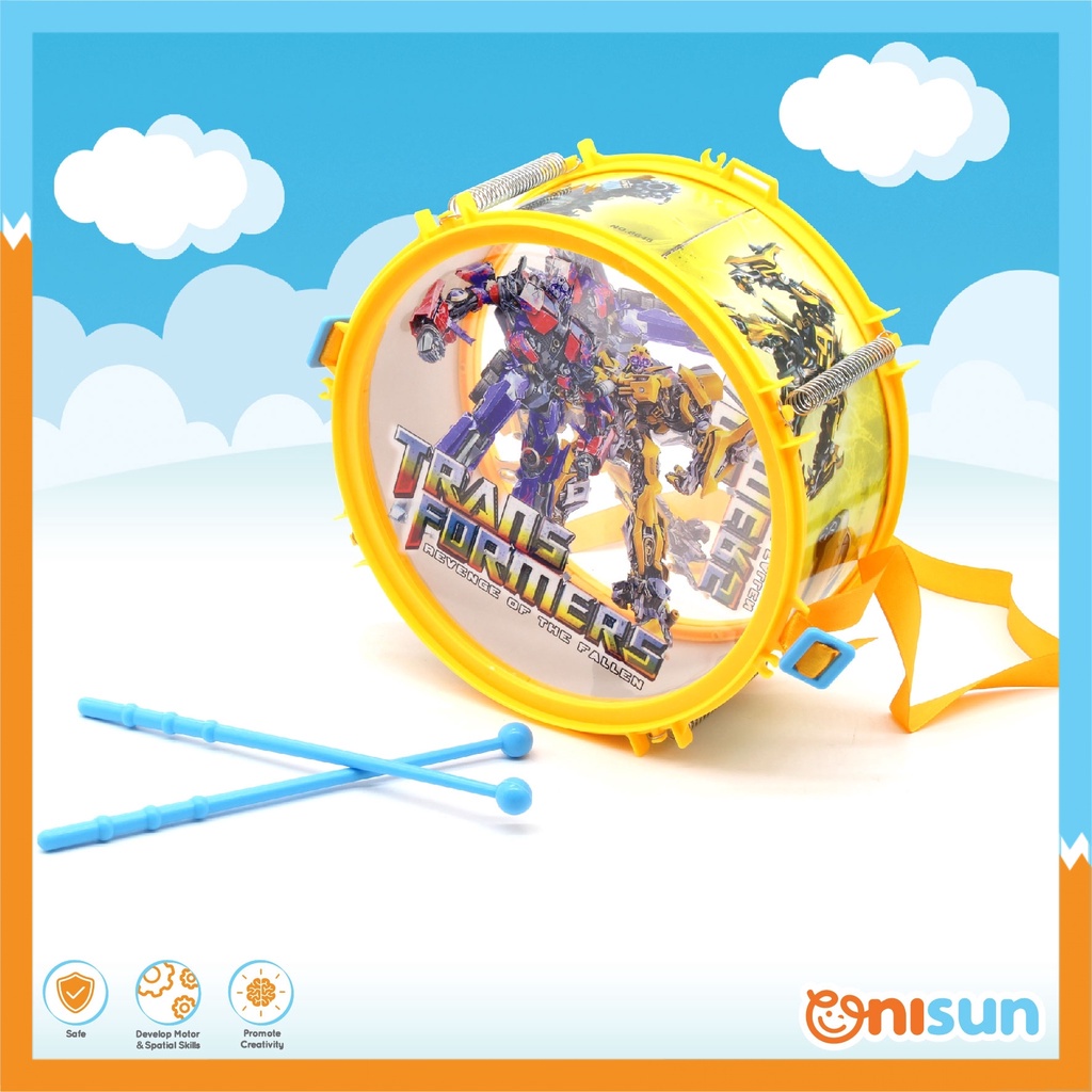 Baby Drum Cartoon Musical Toy Early Learning | Mainan Gendang Bayi ...