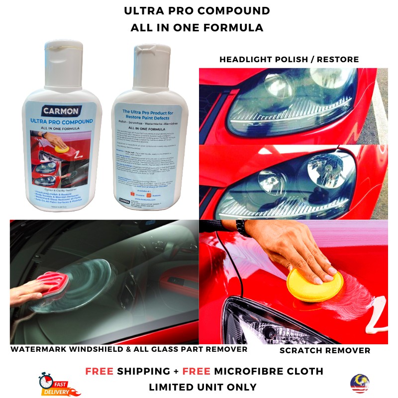 Krim Sebatian Kereta Carmon UltraPro Body Compound Car Scratch Repair ...