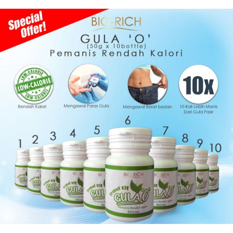 10 x Mini Gula O Travel Set (Gula Sihat) | Shopee Malaysia