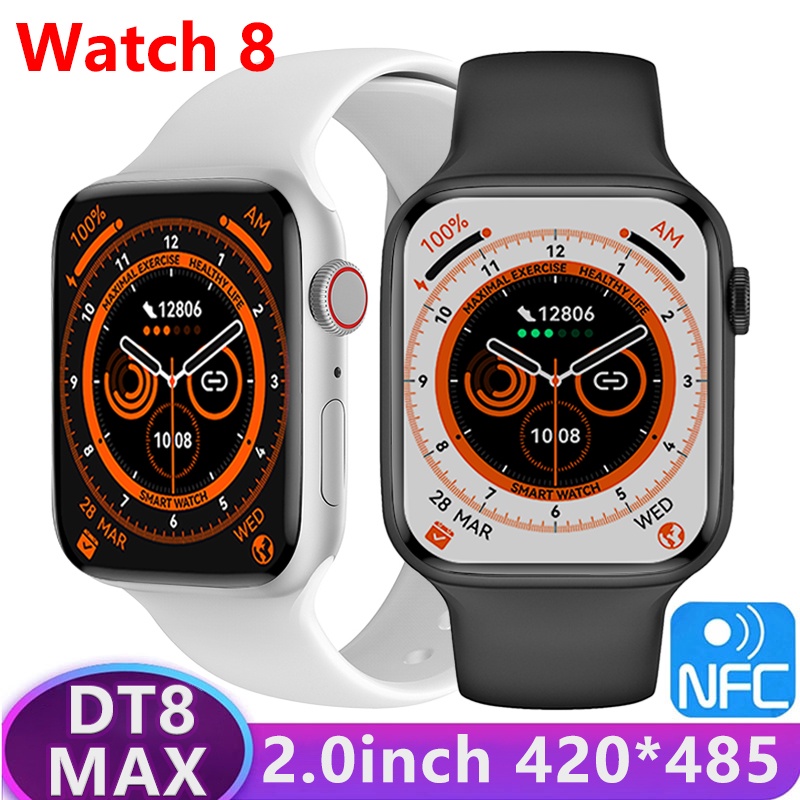 IWO DT8 MAX Smart Watch DT NO.1 Watch 8 2 Inch 420*485 NFC GPS Tracking ...