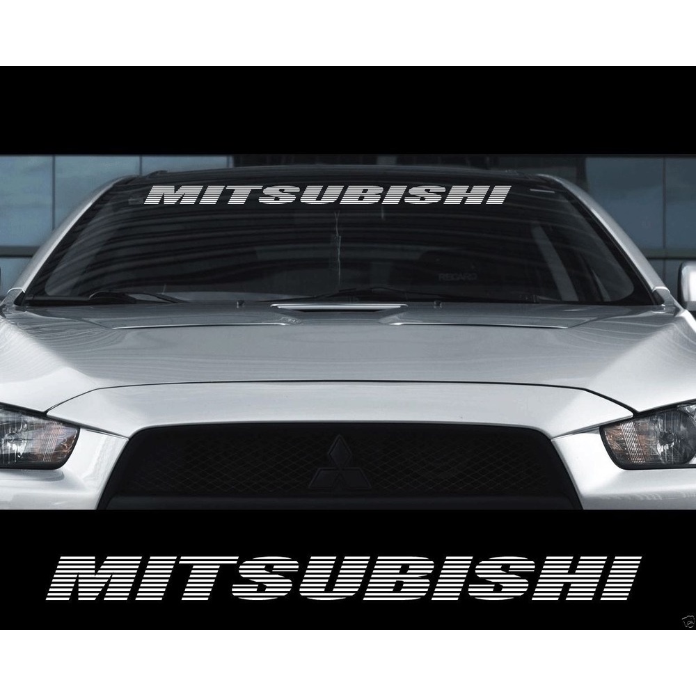 Mitsubishi Windshield Banner Vinyl Decal Sticker | Shopee Malaysia