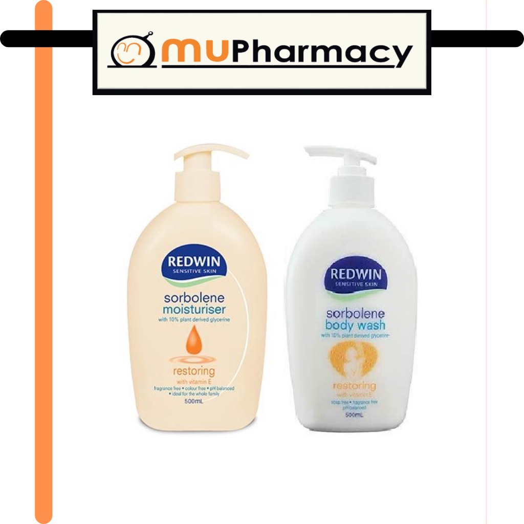 Redwin Sorbolene Moisturiser 550ML/Body Wash 500ML/Redwin Sorbolene ...