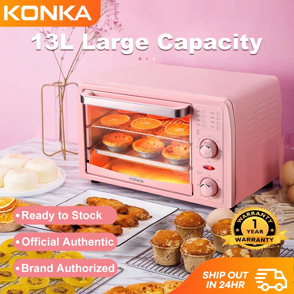 KONKA Household Electric Oven Mini Pink Multi-Function Oven 13L for ...
