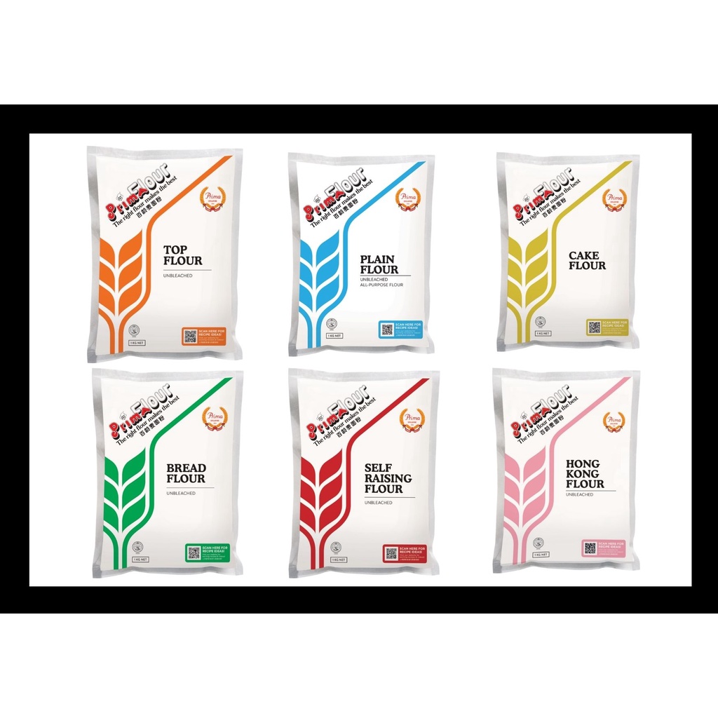 Premium Prima Flour (Bread/Top/Cake/Self Raising/Hong Kong/Plain Flour ...