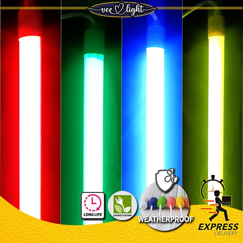 💡 LED T8 Colour Tube Light 18W Lampu Kedai Makan Tomyam Color ...